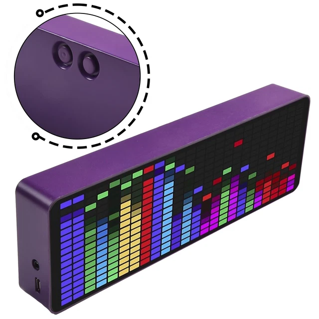 LED MUSIC SPECTRUM Indicator VU Meter 215x71.5x28mm Audio Line Control ...
