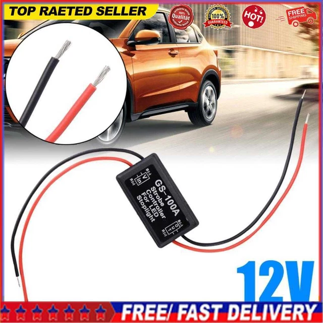 GS-100A CAR LED Brake Light Strobe Controller Flasher Module for 3rd ...