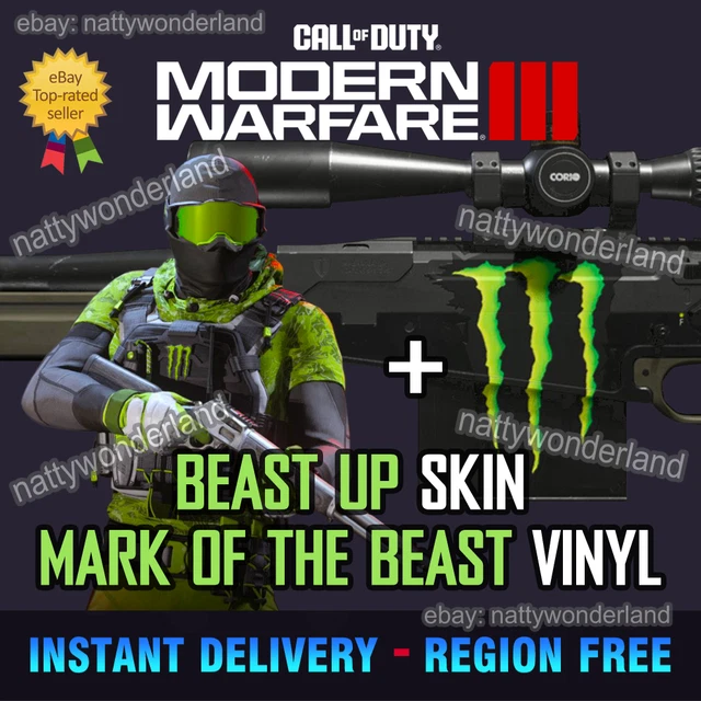 CALL OF DUTY Modern Warfare 3 Monster Energy Codes Skin COD MW3 EUR 1 ...