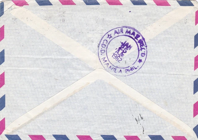 NORWAY 1962 COVER Fredrikstad to Ship Vigan Manila Philippines £5.45 ...