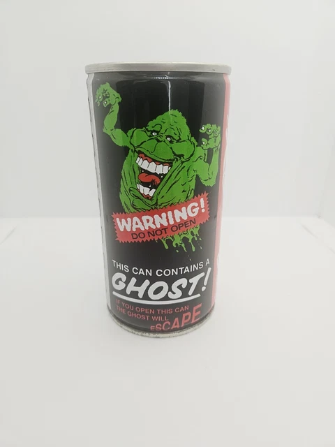 GHOSTBUSTERS VINTAGE 1989 Coca Cola Collectable Can "Contains a Ghost ...