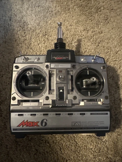 JR PROPO AEROBATIC MAX6 RADIO REMOTE 6 CHANNEL MULTI CONTROL & Receiver ...