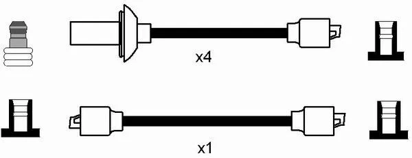 NGK 0948 ZÜNDKABEL Satz Zündleitung Kabel für VW K 70 Limo 70-74 EUR 33,05 - PicClick DE