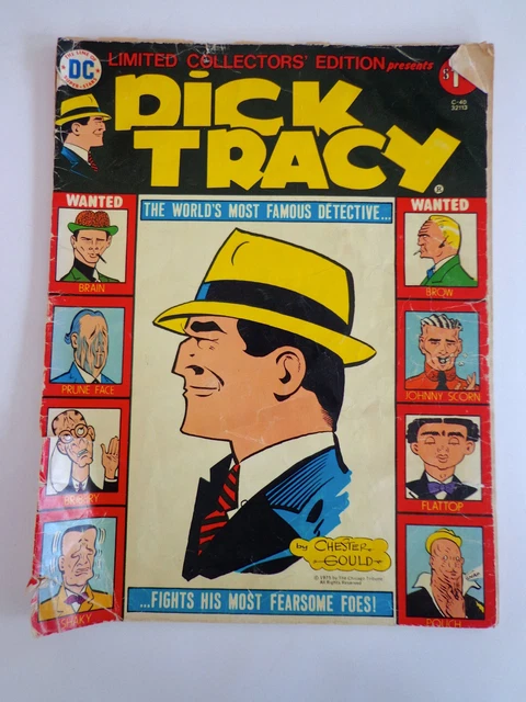 DICK TRACY, DC Comics Ltd. éd. Collection, 1975, Chicago Tribune INV ...