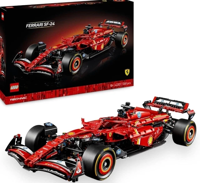 LEGO TECHNIC FERRARI SF-24 F1 Car 42207 – 1:8 Scale Formula 1 Model £ ...