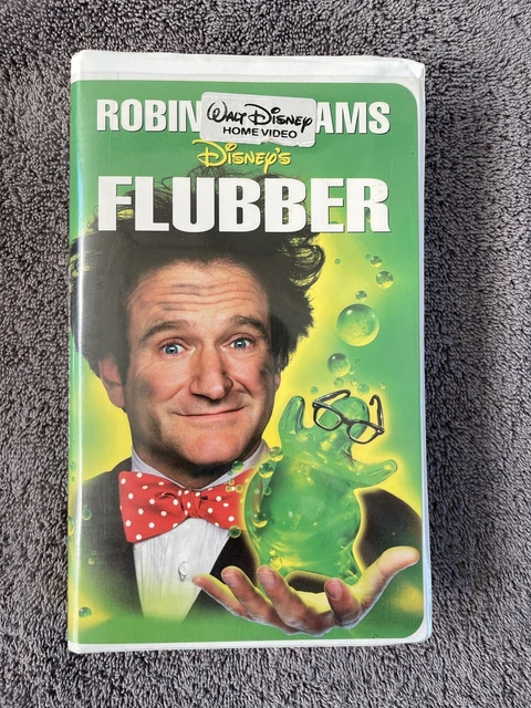 DISNEY'S FLUBBER VHS (Walt Disney, 1997) Robin Williams ~ Clamshell ...