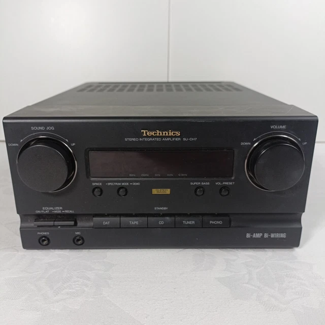 TECHNICS SU-CH7 STEREO Integrated Amplifier BI AMP BI Wiring UNIT ONLY ...