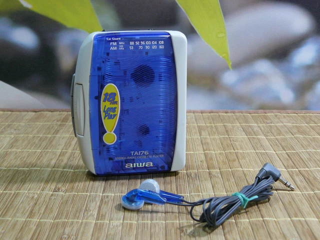 RARE AIWA HS-TA176 Clear Vintage Walkman. With Clear Headphones. £20.60 ...