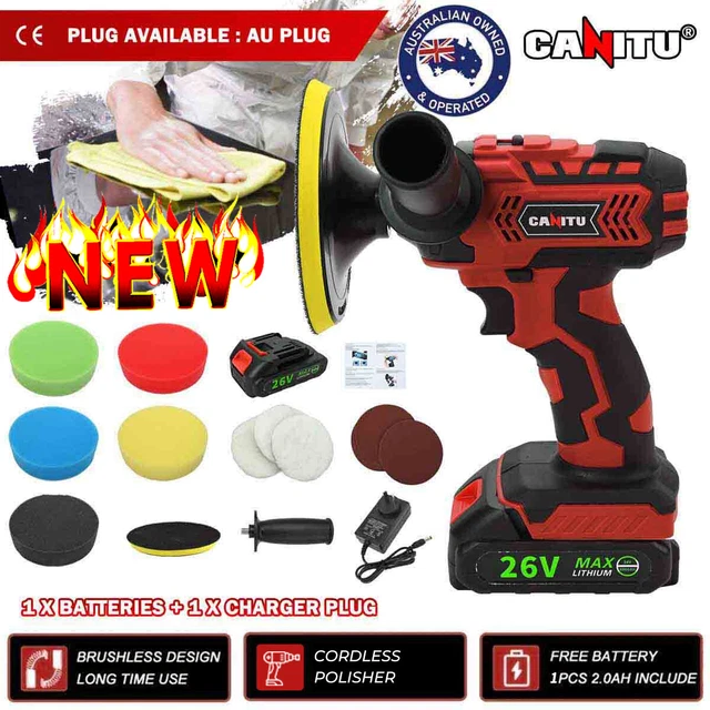 5& BRUSHLESS CAR Buffer Sander Cordless Polisher Angle Grinder ...