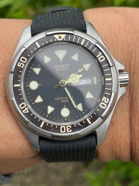 RARE VINTAGE CASIO MD-502 quartz diver watch. EUR 87,43 - PicClick FR