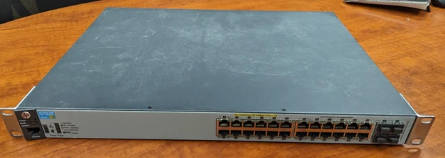 HP 24-PORTS RACK-MOUNTABLE Ethernet Switch - 2530-24G-PoEP Switch ...