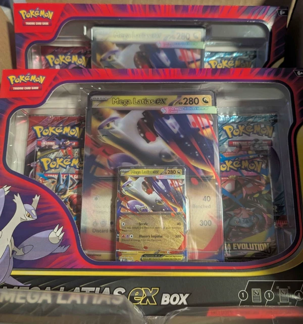 POKEMON TCG MEGA Evolution Mega Latios EX Box Brand New & Sealed X2 ...