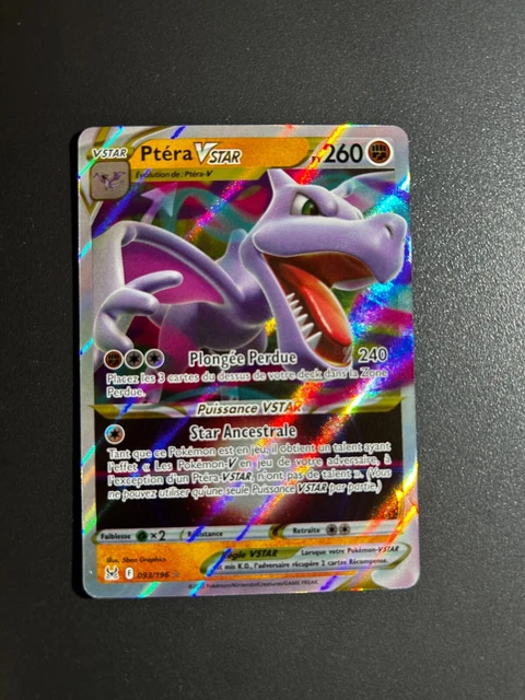 CARTE POKÉMON PTERA Vstar 093/196 Origine Perdue Eb11 FR NEUF EUR 1,00 ...