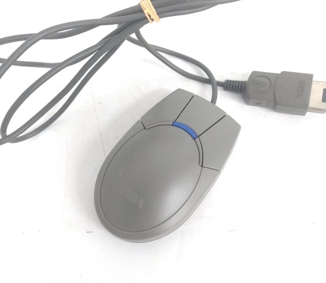 SEGA SATURN Official Mouse Controller SS Grey Shuttle Mouse tested ...
