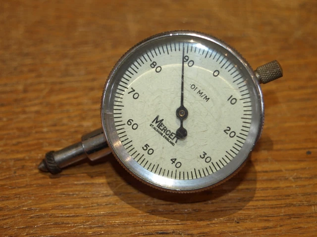 MERCER TYPE 186 Metric Dial Test Indicator dti gauge - made in England ...