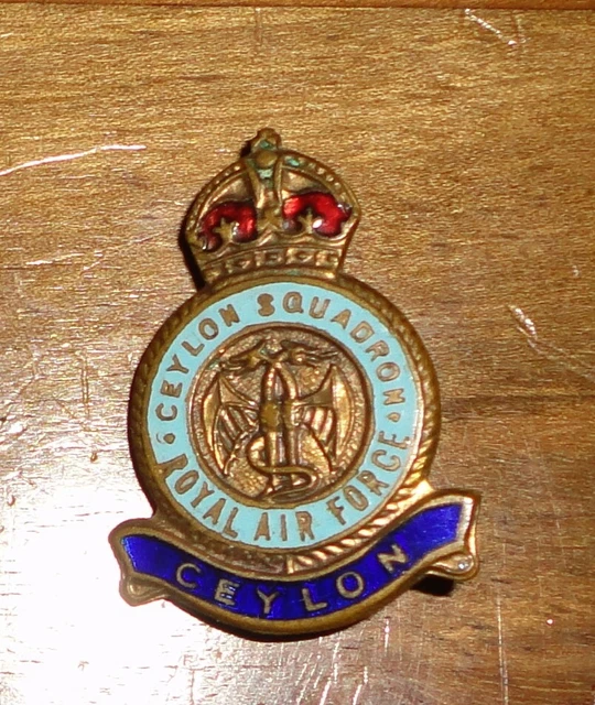 INSIGNE RAF CEYLON Squadron Ceylan Royal air Force WW2 EUR 50,00 ...
