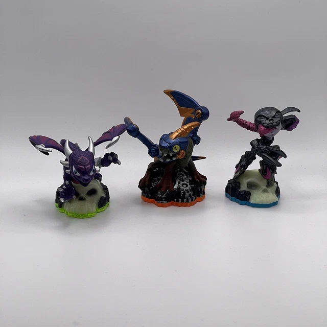 SKYLANDERS CYNDER LIGHTCORE Drobot Roller Brawl - 3 Figures Giants Swap ...