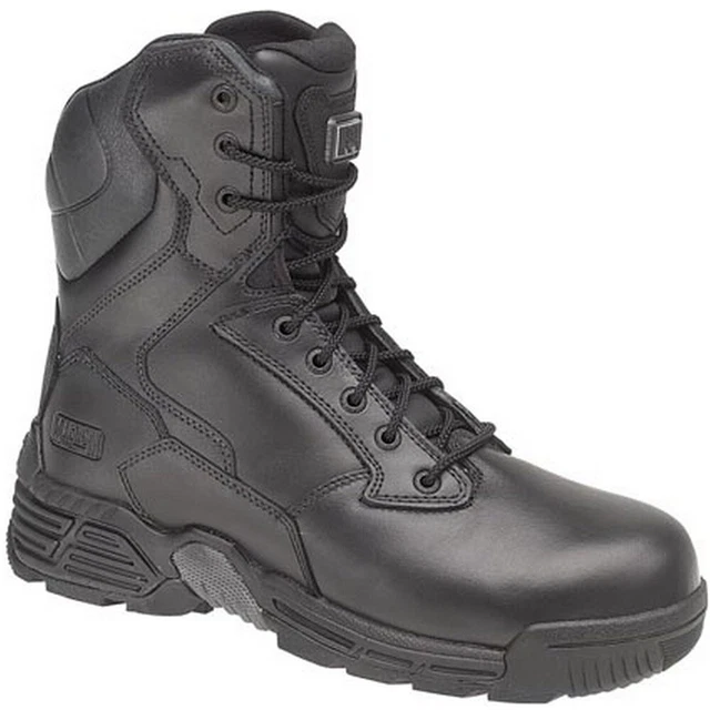 MAGNUM MENS MAGNUM Stealth Force 8" Leather S3 Work Safety Boot Black £ ...