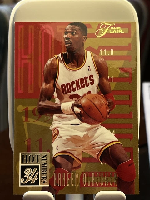 1994-95 FLAIR HOT Numbers #11 Hakeem Olajuwon Houston Rockets EUR 4,43 ...