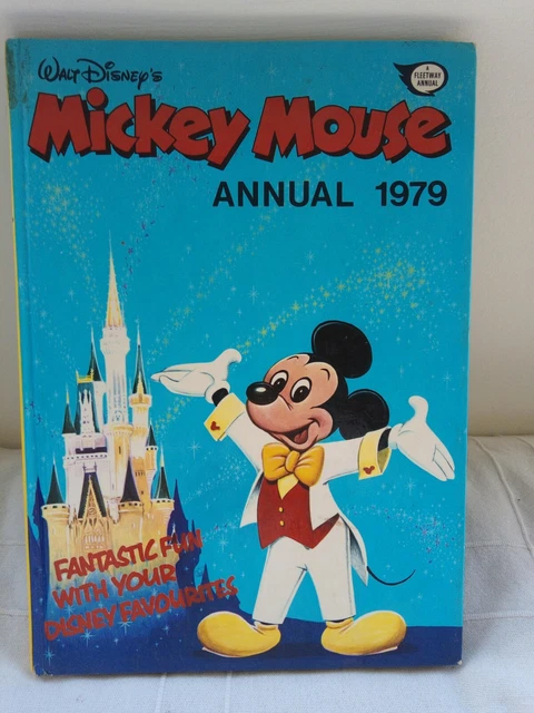 1973 WALT DISNEY "Mickey Mouse Big Story Book" Annual Uk Hardback Book ...