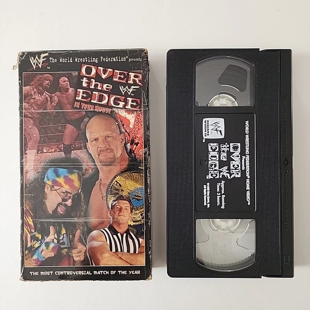 WWF OVER THE Edge In Your House 1998 VHS Wrestling WWE Stone Cold Dude ...