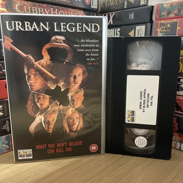 URBAN LEGEND - Big Box SAMPLE VHS - Dealer Promo Timecode - Horror ...