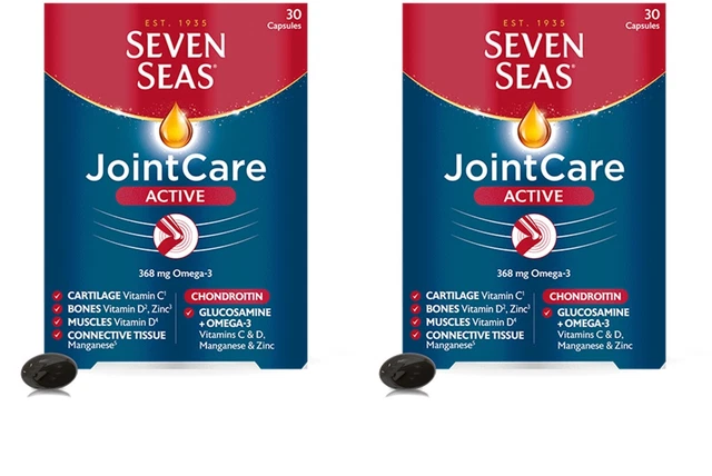 2 X SEVEN SEAS JointCare Active Capsules (30) EXP 10/2025 **only £12.48 ...