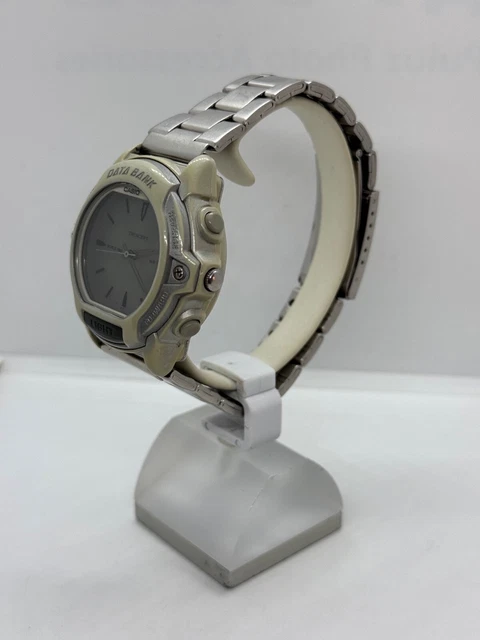 VINTAGE CASIO ABX-23 m2358 Data Bank World Time Japan WR100 Wrist Watch ...