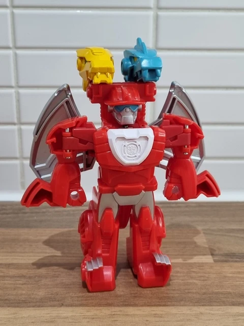 TRANSFORMERS RESCUE BOTS Playskool Heatwave Dragon Firebot Action ...
