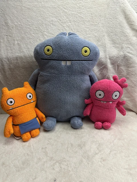 UGLY DOLLS BUNDLE of 3 soft toy plush green pink blue £17.50 - PicClick UK