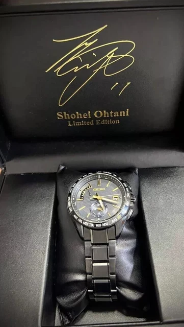 SEIKO SHOHEI OTANI Limited Edition Solar Radio Powered Titanium SAGA257 ...