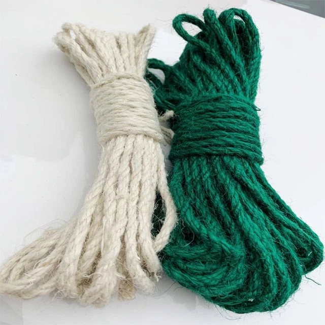 HEMP ROPE 32FT. Jute Rope, 6 mm Jute Cord, Sisal Rope, Natural Fibre ...
