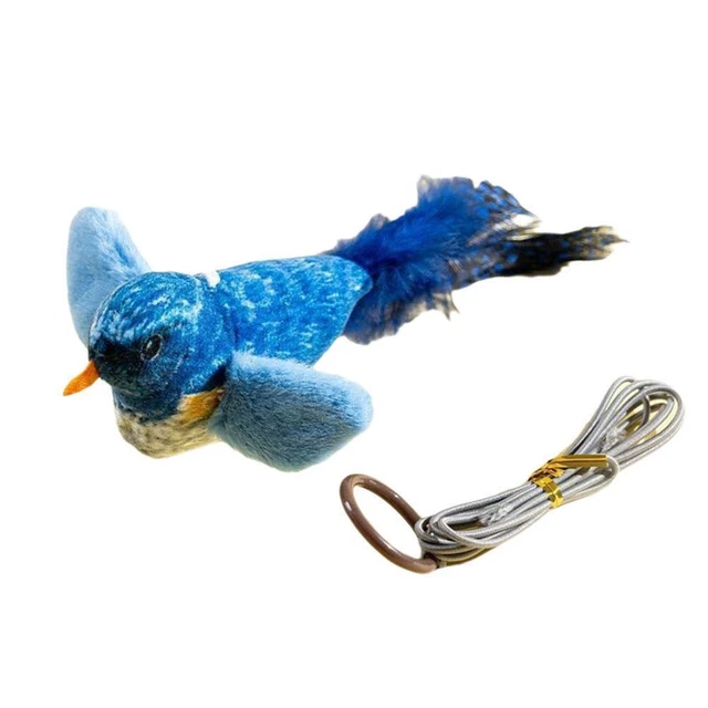INTERACTIVE CHIRPING BIRD Cat Flapping Bird Cat Toy M For Exercise Toys ...