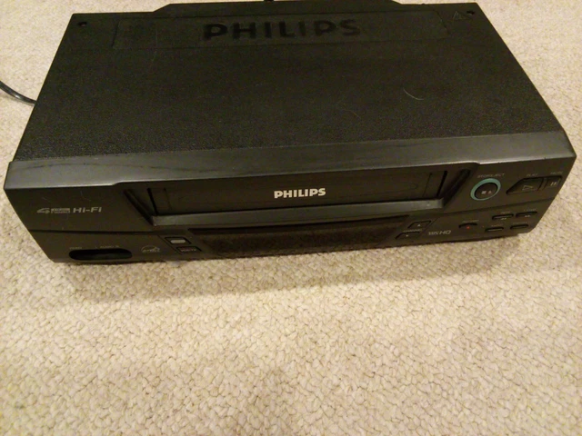 PHILIPS VCR HI fi Stereo 4 Head vhs vcr no remote vr620cat21 £46.44 ...