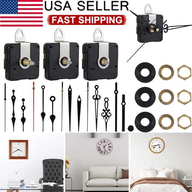 DIY WALL QUARTZ Clock Movement Mechanism Replacement Repair Kit Tool ...