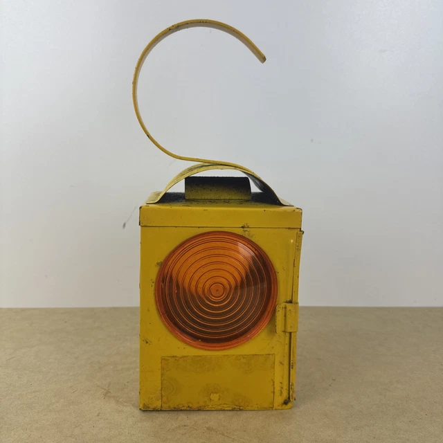 VINTAGE RAILWAY WARNING Lamp Gas Lantern Amber No Canister £26.70 ...