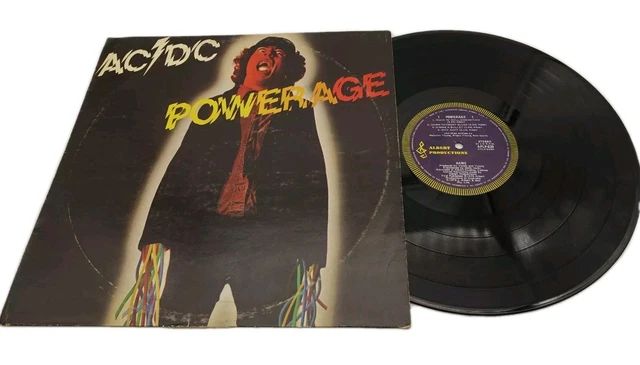 AC/DC POWERAGE 1978 Australian Alberts 1st Press Blue Label Vinyl LP Record EX- $439.12 ...