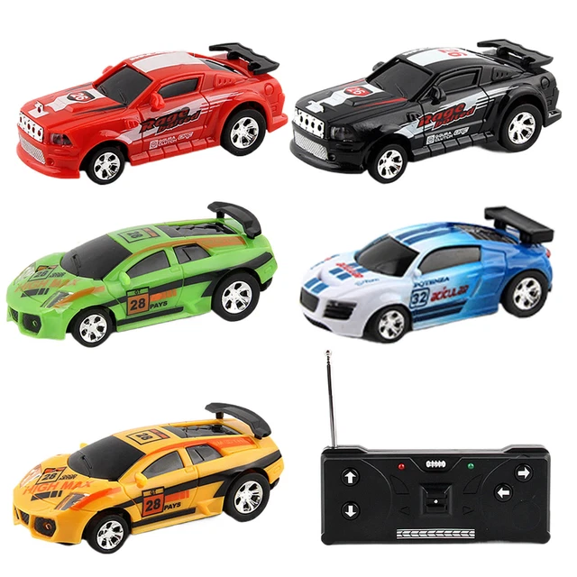 MINI COKE CAN Speed Car RC Radio Remote Control Micro Racing Car Kids ...