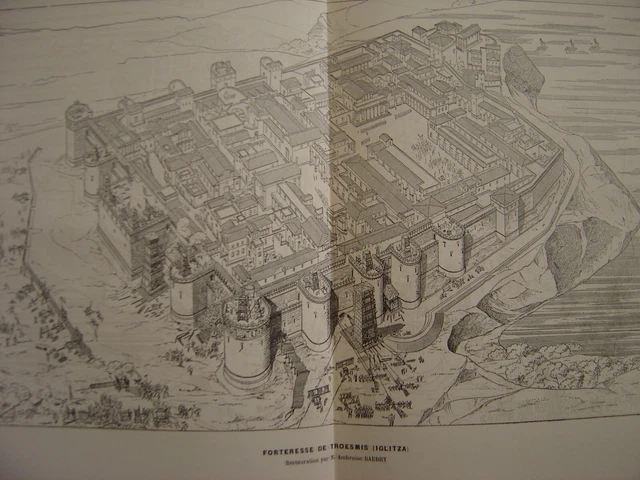 GRAVURE DE LA Forteresse de TROESMIS IGLITA Turcoaia Roumanie Troesmis ...