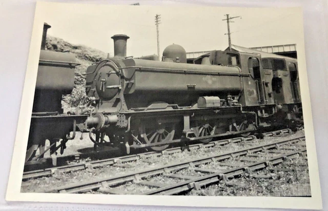 B & W Photo & Negative 0-6-0PT Class 57xx 9678 Stored at Briton Ferry ...