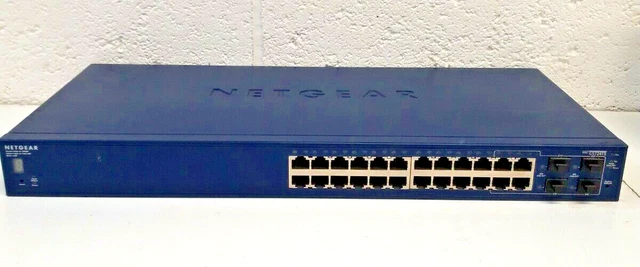 NETGEAR GS724TS PROSAFE 24 Port Gigabit Stackable Smart Switch inc VAT ...