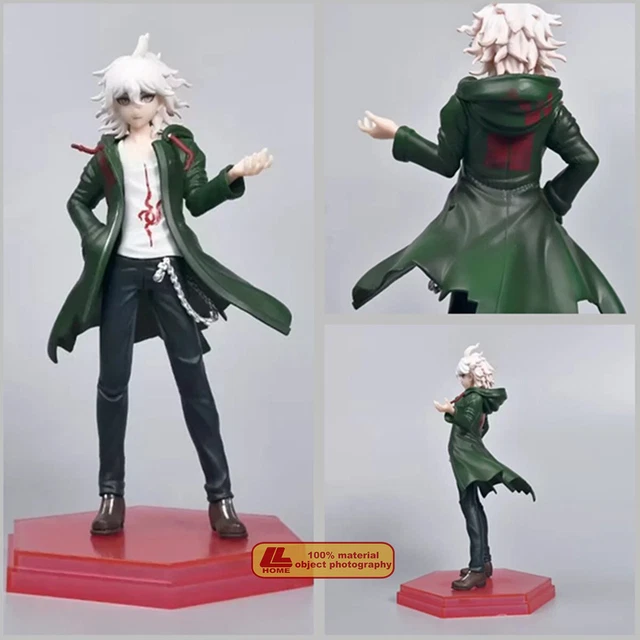 ANIME CHARACTER NAGITO Komaeda Green cloak Handsome stand PVC Figure ...