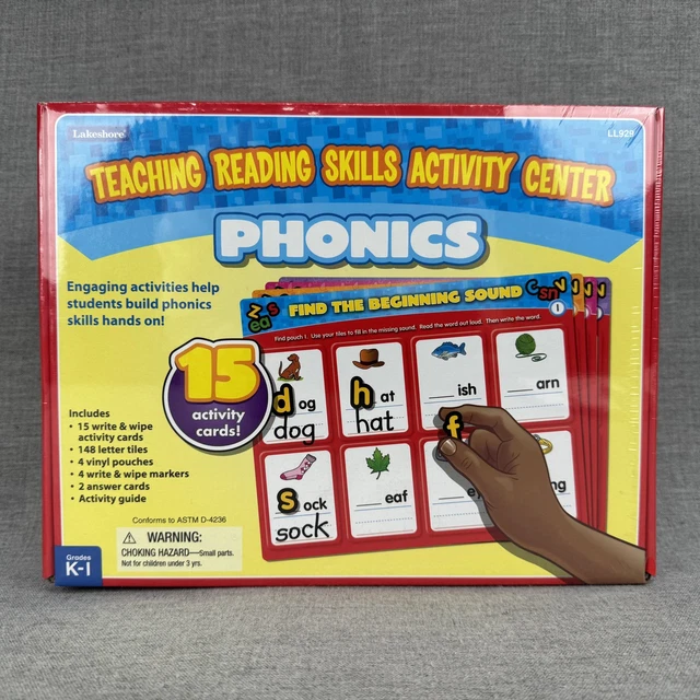 LAKESHORE TEACHING READING Skills Activity Center Phonics LL929 K-1 New ...
