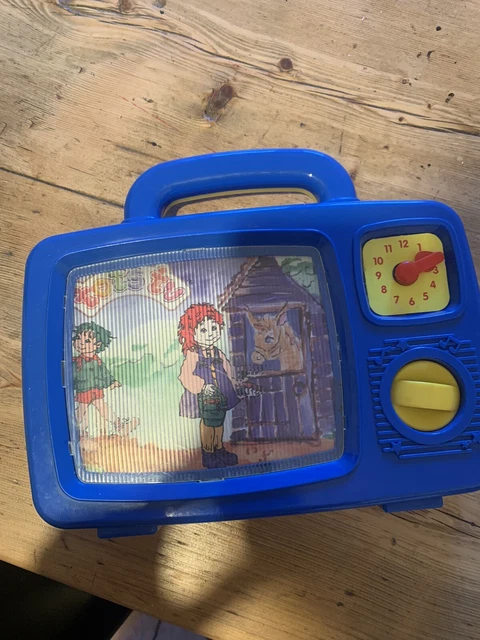VINTAGE MUSICAL TOTS TV Television Wind Up Toy Plays Theme Tune ...