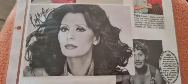 SOPHIA LOREN ORIGINAL Autogramm signed autograph Hollywood Actress ...