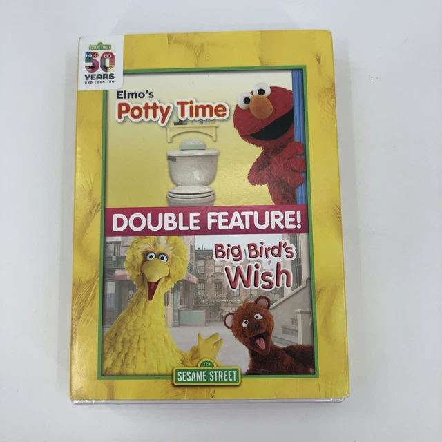 SESAME STREET DOUBLE Feature Elmos Potty Time Big Birds Wish 2 DVD ...