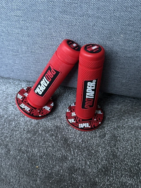 RED PROTAPER SURRON, MX, Dirt Bike Handle Bar Grips Yamaha Honda Cr Crf ...