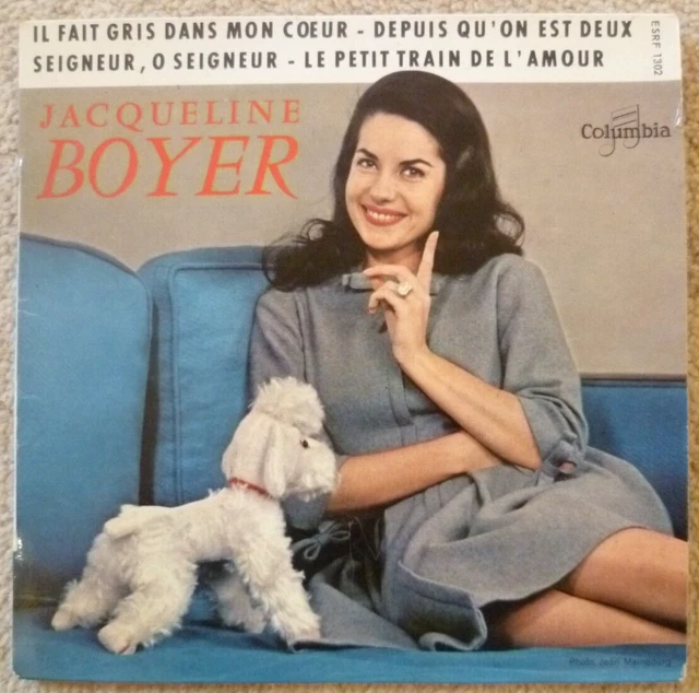 JACQUELINE BOYER Il Fait Gris Dans Mon Coeur 1961 7" EP ESRF 1302 EUR ...