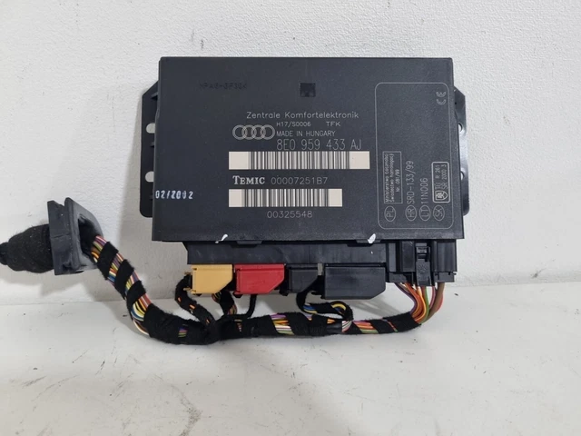 2002 AUDI A4 B7 Comfort Control Unit Convenience Module 8E0959433Aj £40 ...
