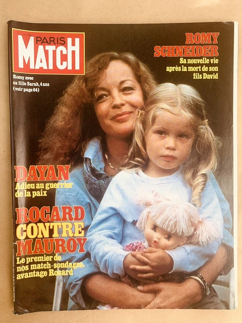 MAGAZINE REVUE PARIS MATCH #1692 - Romy Schneider , Dayan, Rocard ...
